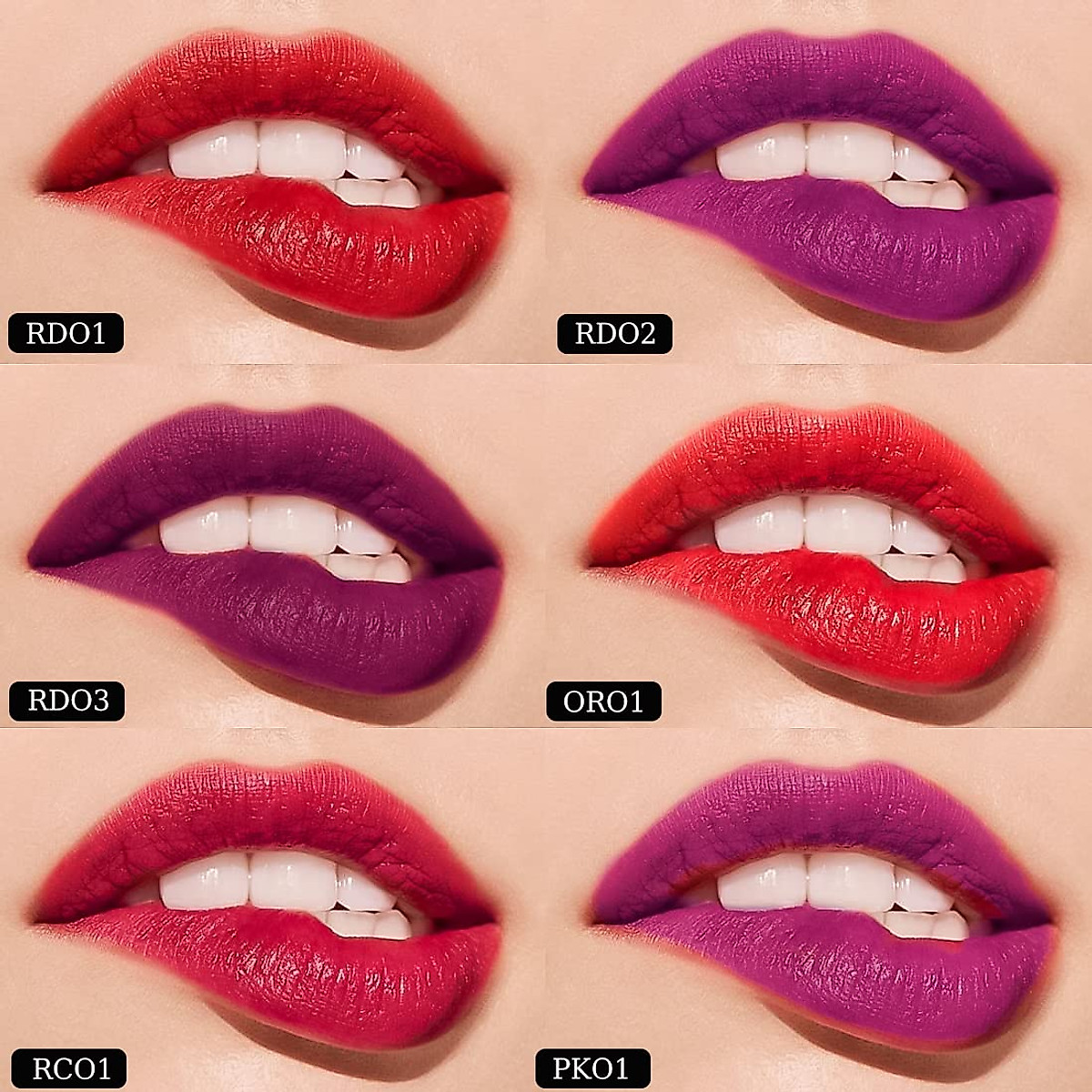 SOVONCARE MANZIMIAO 6 Colors Matte Liquid Lipstick, Wine Lip Tint Waterproof Natural Long Lasting Lip Gloss Mini Make Up Lip Sticks Wine Bottle