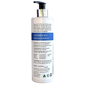aqi Sensitive, Itchy & Dry Scalp Hair Conditioner - Paraben, Sulphate & Fragrance Free, Vegan Everyday Hair Conditioner for Men & Women - Made in Australia, 16.9 fl oz