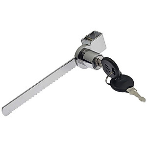 BTMB 4Pcs Drawer Display Case Showcase Sliding Glass Door Ratchet Lock with 8 Keys (Keyed Alike)