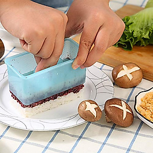 AYCCNH Non Stick Musubi Maker Press, BPA Free Sushi Making Kit Onigiri Mold, Non-Toxic Luncheon Meat Press Hawaiian Musubi Maker Mold (White)