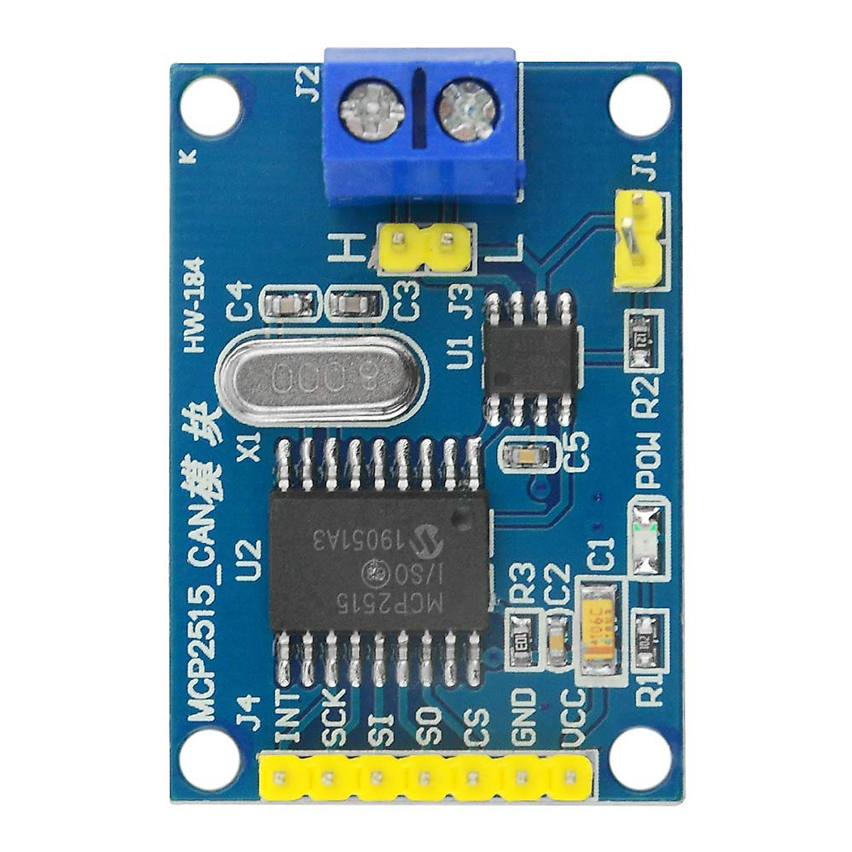 XINGYHENG 5Pcs MCP2515 CAN Bus Module TJA1050 Receiver SPI Module DC 5V Power Supply Converter