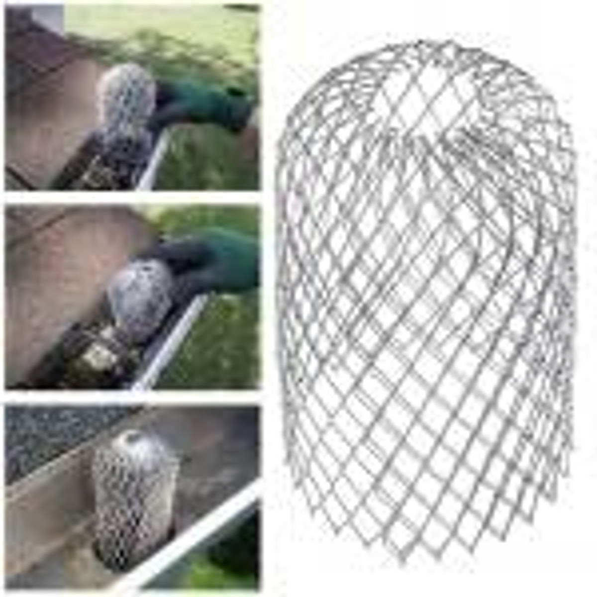 Aluminum Guard Filters, Expand Roof Gutter, Leaf Drains Colanders Filters, Drain Colanders Net Cover(4pcs)