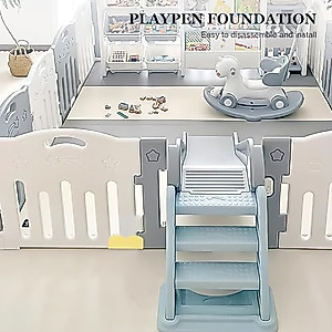 SOLUSTRE 2pcs Playpen Stabilizer Playpen Accessories Replacement Anti Slip and Anti Collapse Safety Baffle Yellow