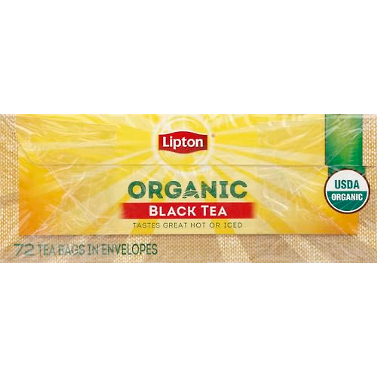 Lipton Black Tea Bags, Hot or Iced, 72 Count
