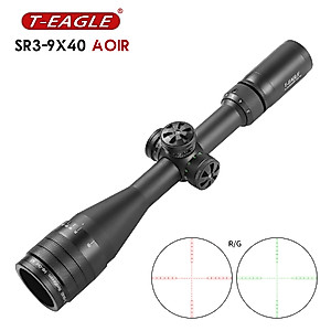 T-EAGLE Optics SR 3-9x40 AO IR Hunting Rifle Scopes Second Focal Plane Long Eye Relief Riflescopes 1” Main Tube