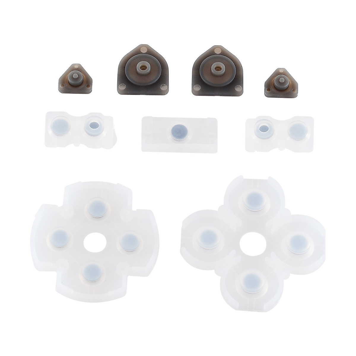 eXtremeRate 9 in 1 Replace Repair Parts, Silicone Rubber Conductive Pad for ps4 Controller JDM-001/011