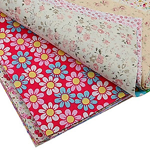 LoveinDIY 30pcs Assorted Floral Print Cotton Fabric for Dolls Bag Sewing Craft 30x20cm