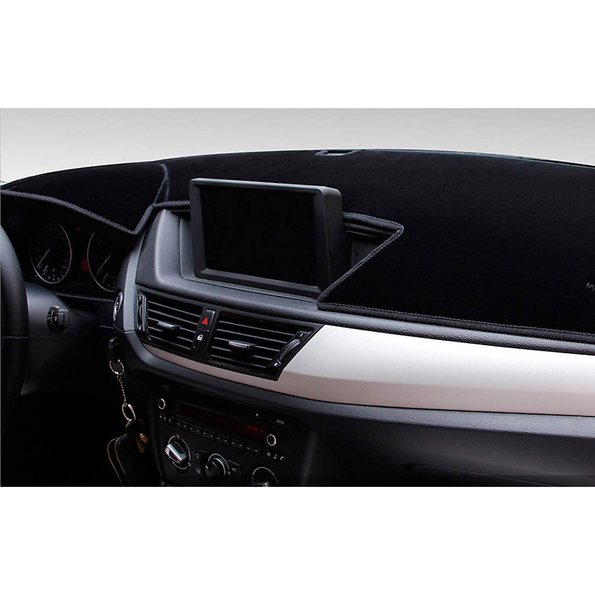 AutofitPro Custom Fit Dashboard Black Center Console Cover Dash Mat Protector Sunshield Cover for 2020 2021 2022 Ford Explorer