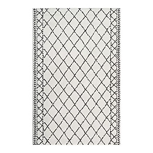 GAOMON Area Rug 9x12 Modern Geometric Indoor Carpet Contemporary Lines Plush Floor Cover Non-Slip Thicken Floor Carpet for Living Room Bedroom Home Office Retro Accent Rug Non-Shedding Vintage Rug