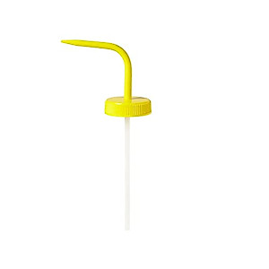 United Scientific™ UniSafe™ Laboratory Grade Wide Mouth LDPE Vented Chemical Wash Bottle, Isopropanol, 500mL (16oz), 4-Color, Pack of 6