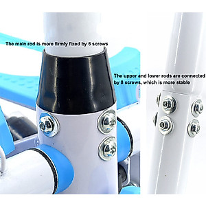 INLETTER Stair Stepper with Resistance Band and Vertical Climber Exercise Machine for Home, More Than 300lbs Weight Capacity