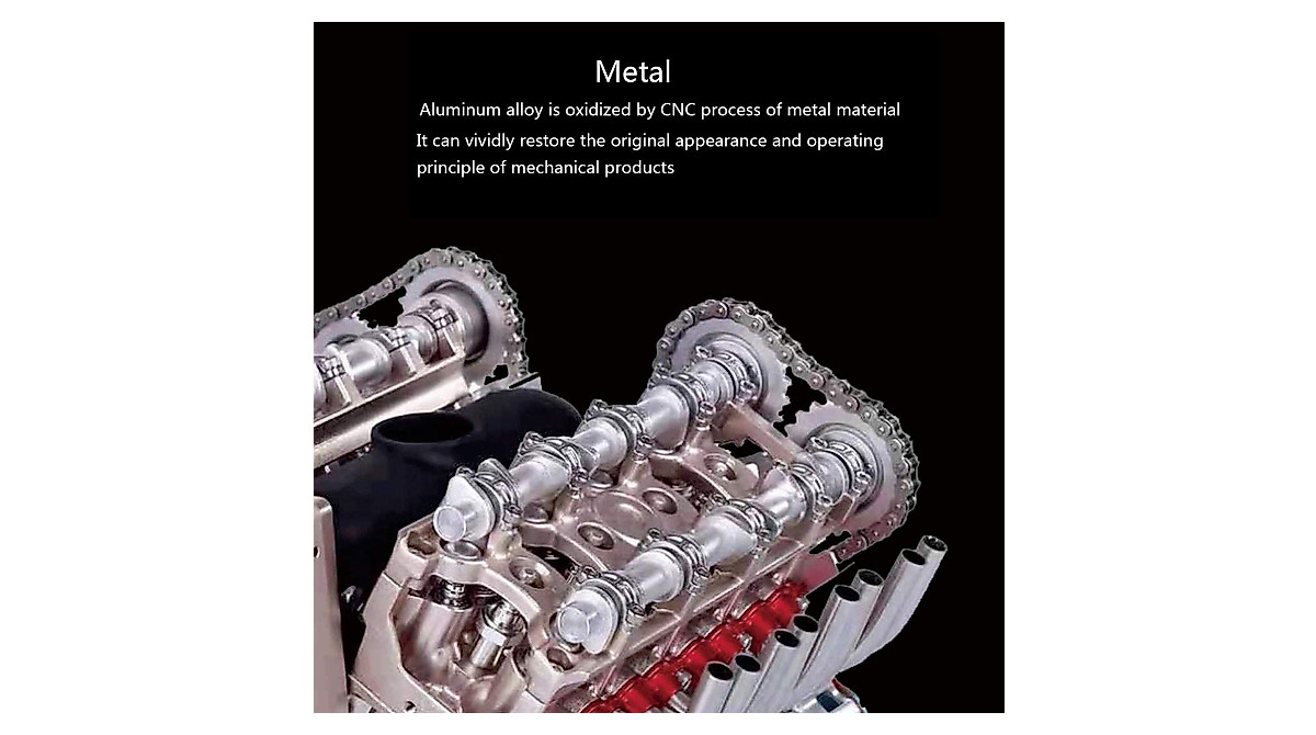 Build Your V8 Engine Model Kit - 500+ Pcs DIY Fun