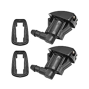 2Pcs Windshield Wiper Washer Nozzle Spray Jet Compatible with Chevrolet Traverse, GMC Acadia, Saturn Outlook 25823360