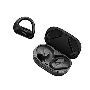 JBL Endurance Peak II Waterproof True Wireless in-Ear Sport Headphones Bundle with Deluxe CCI Carrying Case (Black)