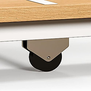 TOLEAD Daybed with Trundle, Twin Size Pull Out Bed, Solid Wood Extendable Day Bed with Pop Up Trundle, Include Slat Support (Grey, Trundle)