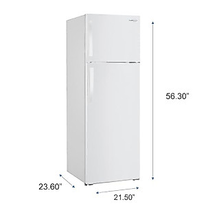 PremiumLevella 7.1 Cu Ft Frost Free Top Freezer in White
