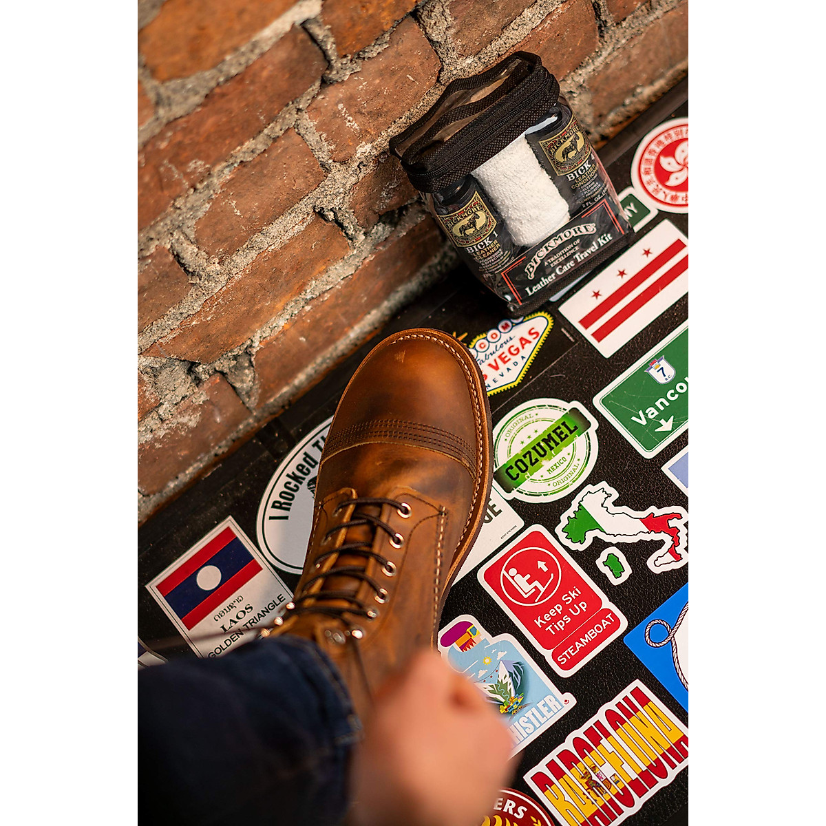 Bickmore Leather Shoe & Boot Travel Care Kit- Repairs, Polishes and Shines Leather Goods On The Run