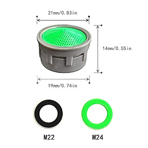 Faucet Aerator, Faucet Flow Restrictor Replacement Parts Insert Sink Aerator for Bathroom (10pcs)