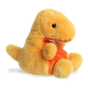 Aurora® Adorable Palm Pals™ Thunder Bronto™ Stuffed Animal - Pocket-Sized Play - Collectable Fun - Yellow 5 Inches