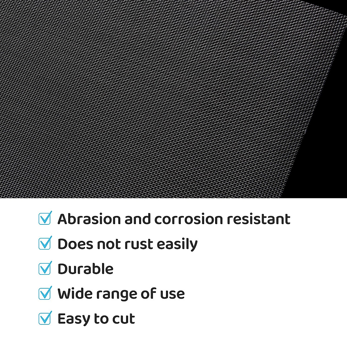 4 Pieces 20 Mesh 8.2”X11.8” (21cmX30cm) Wire Mesh, Sturdy Metal Mesh Sheets for DIY Projects 304 Stainless Steel No Rust Mesh Screen