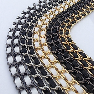 123Arts Chain Strap Iron Replacement Strap Handbag Shoulder Bag Strap Bag Accessories,48 Inches