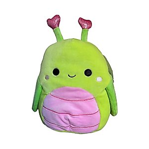 Squishmallow Official Kellytoy Valentines Squad Squishy Soft Plush Toy Animal (8 Inch, Hadeon The Grasshopper)