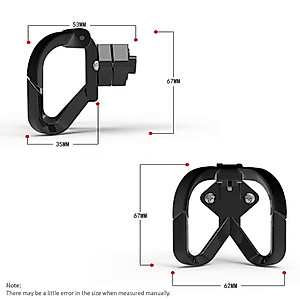 MORICHS Glodorm Universal Hanger Gadget Bag Claw Hook for Electric Scooter Hanging Pothook Accessories for Scooter,Bike,MTB (Black Hook A)