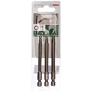 Bosch 2609255972 89mm Torx Screwdriver Bit Set with Standard Quality (3 Pieces)
