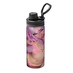 Eevikion Belle Artist Delphine Stainless Steel Insulated Tumbler Sports Water Bottle Hot and Cold Travel Cup 18oz