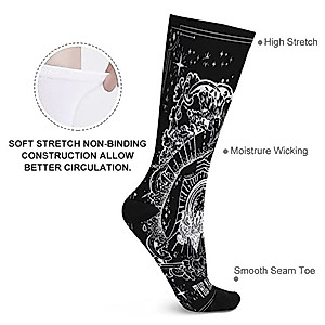 Tarot Card The Magician Socks for Women Socks for Men Crew Socks for Boys Mid Socks for Girls Stocking Stuffers for Teens Casual Athletic Sport Dress Socks