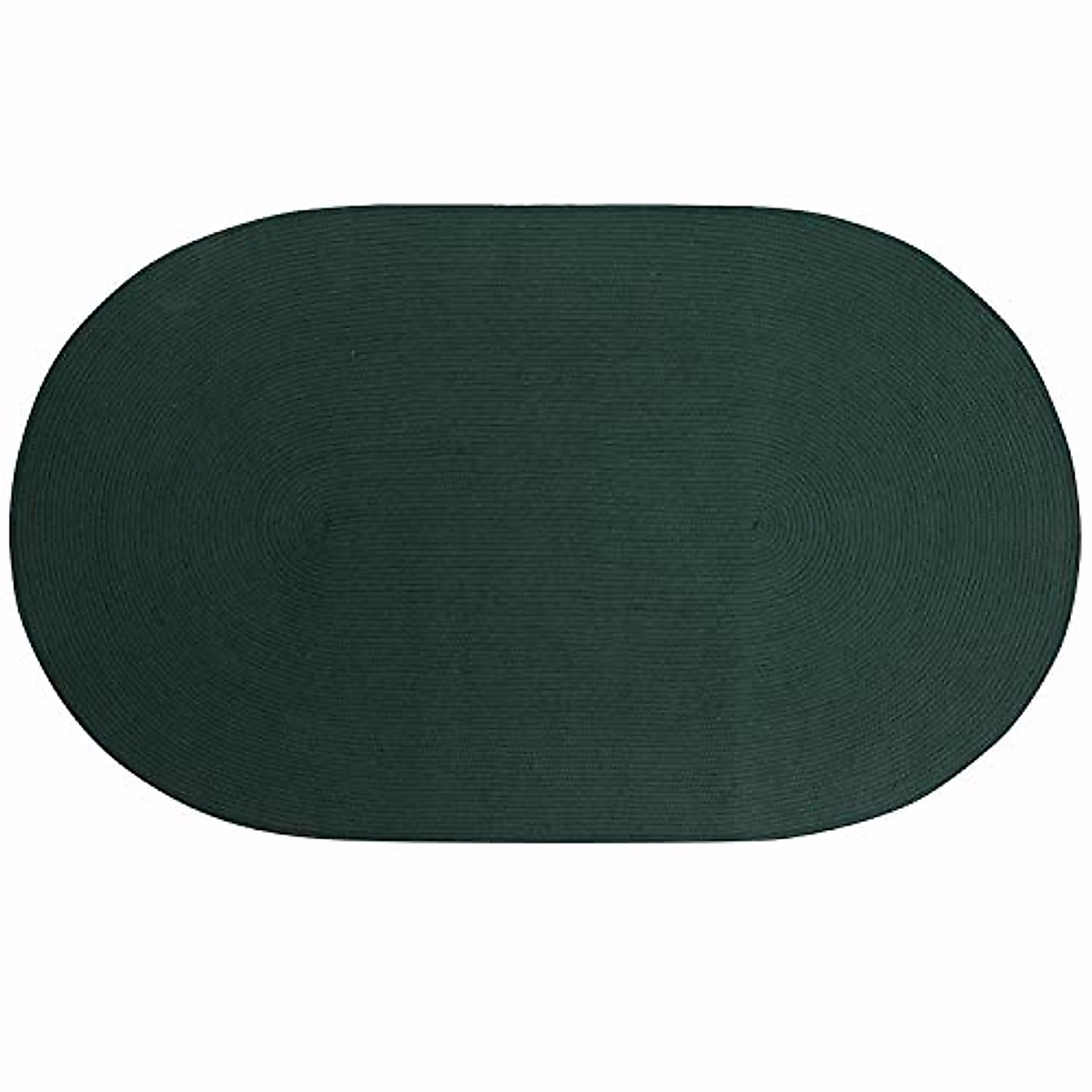 Better Trends Alpine Braid Collection is Durable & Stain Resistant Reversible Indoor Area Utility Rug 100% Polypropylene in Vibrant Colors, 20" x 30" Oval, Hunter Solid