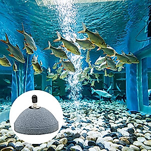 BLLREMIPSUR 2 Inch Air Stone Aquarium Bubble Diffuser, Hemisphere Shaped Airstones Oxygen Stone for Fish Tank, Pump and Hydroponics, Fits for 0.157 Inch / 4 mm Inner Dia Tube