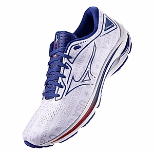 Mizuno Women's Wave Rider 25 Running Shoe, White, 9.5