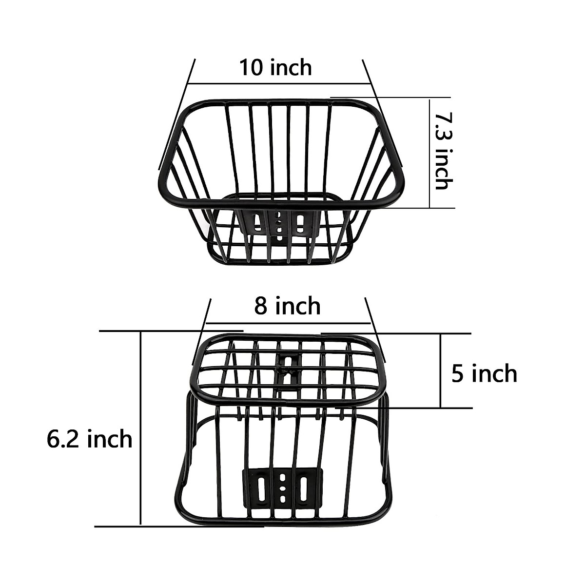 ARLVEKE Basket Compatible with Segway Ninebot KickScooter F20/F25/F30/F40/ E22/E25/ES1/ES2/E2/E2Plus/G30/G30LP/G30MAX Series Rust-Resistant Electric Scooter Front Baskets Accessories