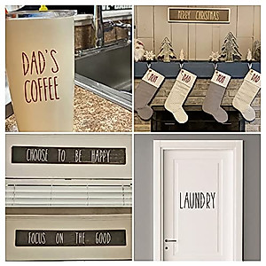 7 Inch Alphabet Letter Stencils for Painting - 70 Pack Letter and Number Stencil Templates with Signs for Painting on Wood, Reusable Skinny Letters Stencils for Chalkboard Wood Signs & Wall Art