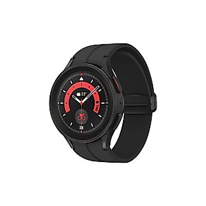 SAMSUNG Galaxy Watch 5 Pro 45mm Bluetooth Smartwatch w/Body, Health, Fitness and Sleep Tracker, Black (Renewed)
