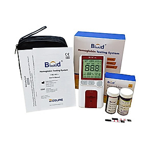 KuweiCheck Bioaid Hemoglobin Test Meter kit with 50pcs strips