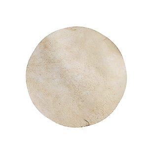 Yibuy 8 Inches African Tambourine Drum Head Goat Skin Replacement Parts Yellow