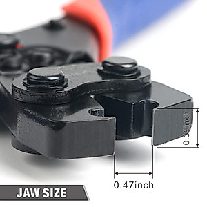 iCrimp ICP-PC01 PEX Cinch Clamp Removal Tool for Removing 3/8-in, 1/2-in, 3/4-in, 1-in ASTM F2098 Stainless Steel Pinch Clamps and up to 13mm Wide Ear Clamps, Hand Clamp Cutter