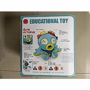 Baby Toys,MOJINO Infant Walker Toy,Octopus Crawling Crab Toy, Early Eduactional Learning Tummy Time Sensory Christmas Birthday Gift for Boy Girl Toddler and Kid