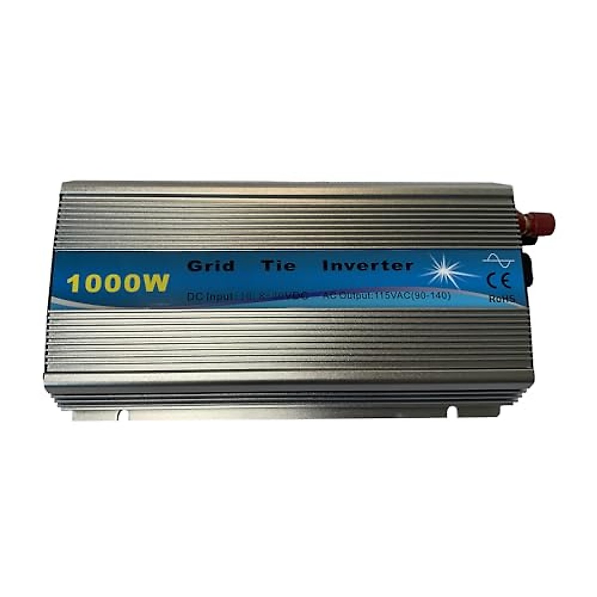KRXNY 1000W Grid Tie Inverter Pure Sine Wave Stackable MPPT Solar Power 10.8-30V DC Input 110V AC Output for 18V Solar Panel