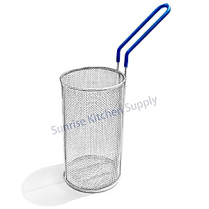 Sunrise Kitchen Supply Stainless Steel Pasta Boil Basket (2, 5" D x 9" H)