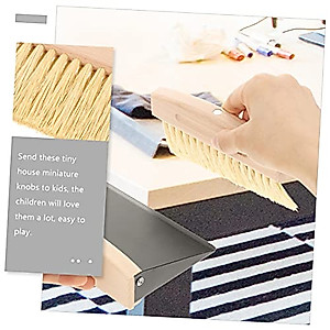 Kisangel 6 Sets Small Desktop Broom car Cleaning goo Multi Function Cleaning Brush Multi Functional Cleaning Brush car Broom car Cleaning car Vent Cleaner Mini Iron dust Collector