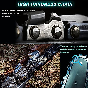 XTIMES Mini Chainsaw, 6 Inch Power Chain Saws with 2 Rechargeable Battery, Electric Chainsaw Cordless Portable Handheld Chainsaw for Garden Tree Trimming Wood Cutting