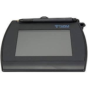 Topaz T-LBK57GC-BHSB-R Siggem 5.7” Color Dual Serial/HID USB BackLit Electronic Signature Pad with Software (Renewed)