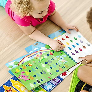 Melissa & Doug Blue’s Clues & You! Restickable Stickers 2-Pack (Shapes & Colors, Numbers & Letters)