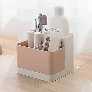 Poeland Desktop Storage Organizer Pencil Card Holder Box Container for Desk, Office Supplies, Vanity Table