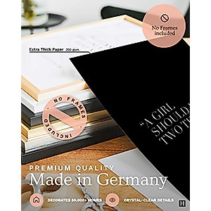 Heimlich wall art prints paris decor for glam bedroom UNFRAMED women 6 pink poster as stylish fashion wall art, 11x17 & 8x10, door coco