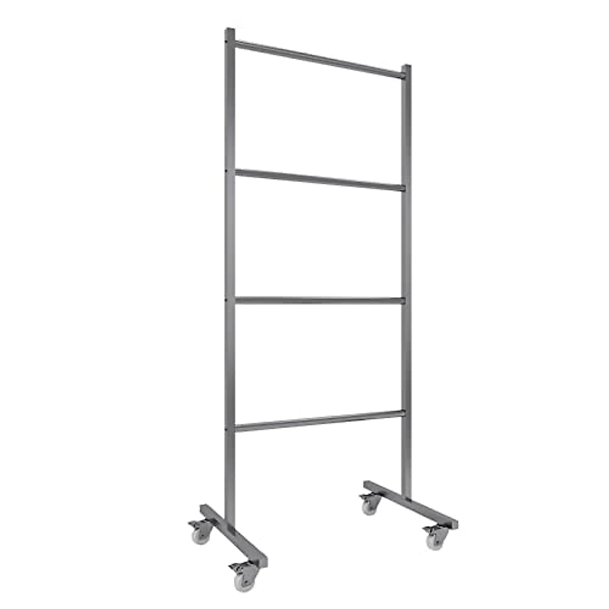 Clothing Hanger Storage System, Stainless Steel Hanger Storage Rack Holder with Hanger Bars, Retail Store Hanger Organizer Stacker, Hanger Rack Stand for Dress Hangers /Skirt Hangers/Pant Hangers