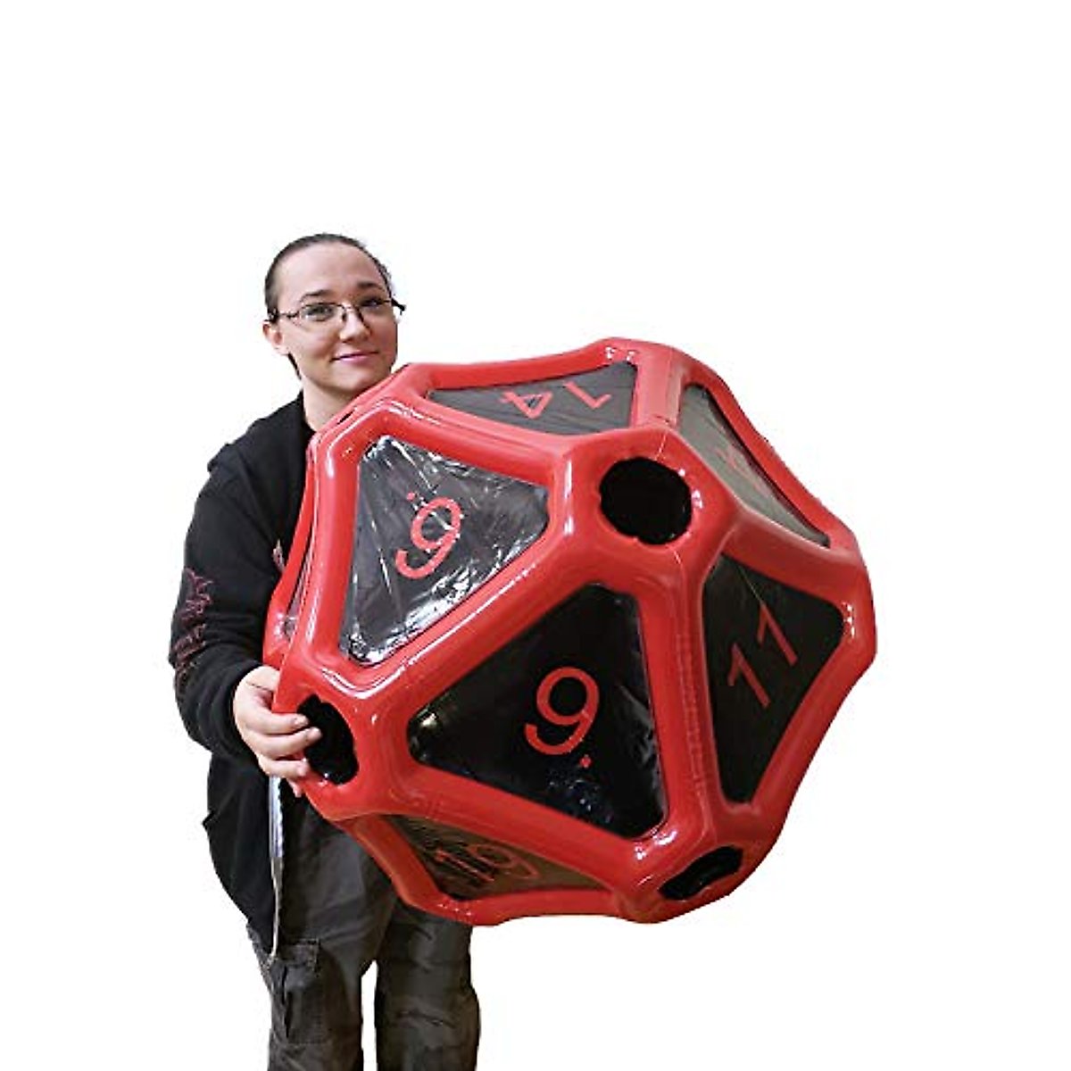 Black Bazaar Large D20 Dice Inflatable Extra Large Giant Gaming DND Tabletop RPG Roleplaying Dungeons and Dragons